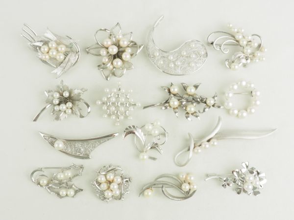 真珠 SILVER 925 950 豪華 ブローチ まとめて お得 15点セット 012 パール シルバー アコヤ(真珠)｜売買されたオークション情報、yahooの商品情報をアーカイブ公開 ...
