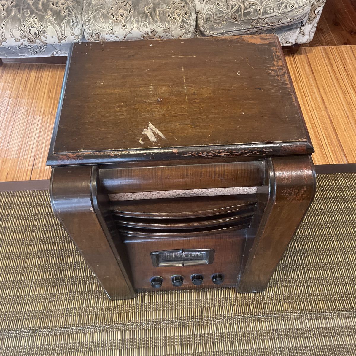動画記載 LUCKY SAKAI LUCKY RADIO CASE CO. ラッキー 真空管 ラジオ 蓄音機 昭和レトロ 木製 レコード(本体 ...