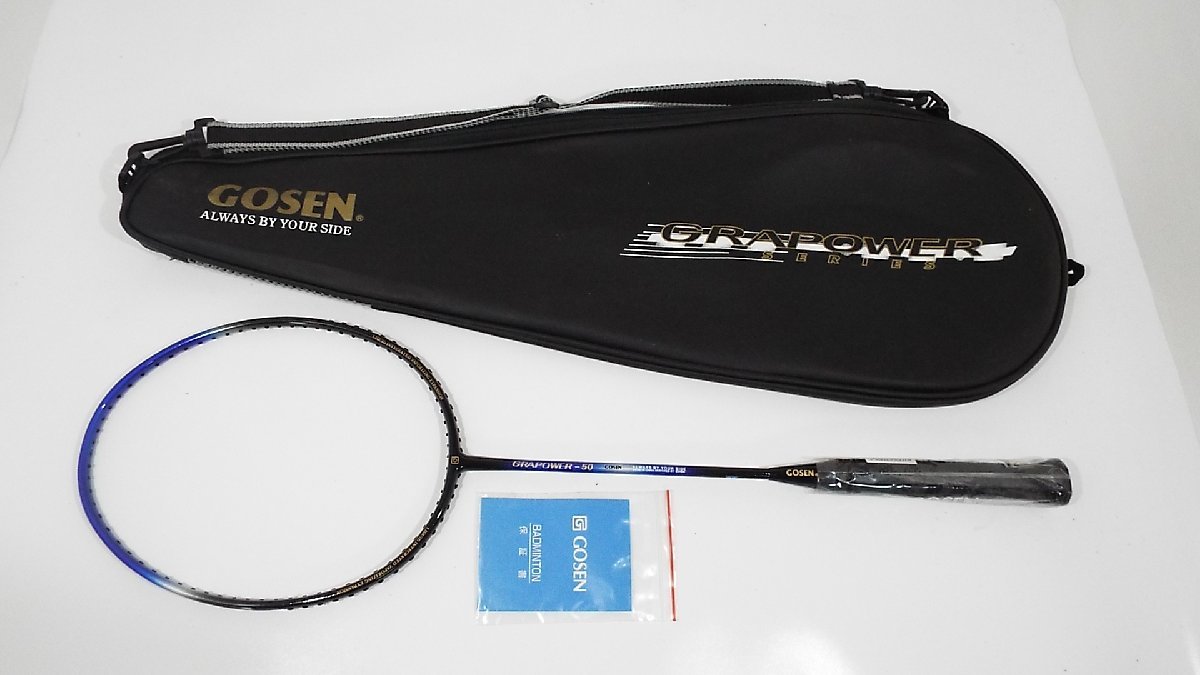 u0173 GOSEN GRAPOWER -50 BR50BL 3U5 バトミントンラケット カバー付き 栃木発着払い(ラケット)｜売買された ...