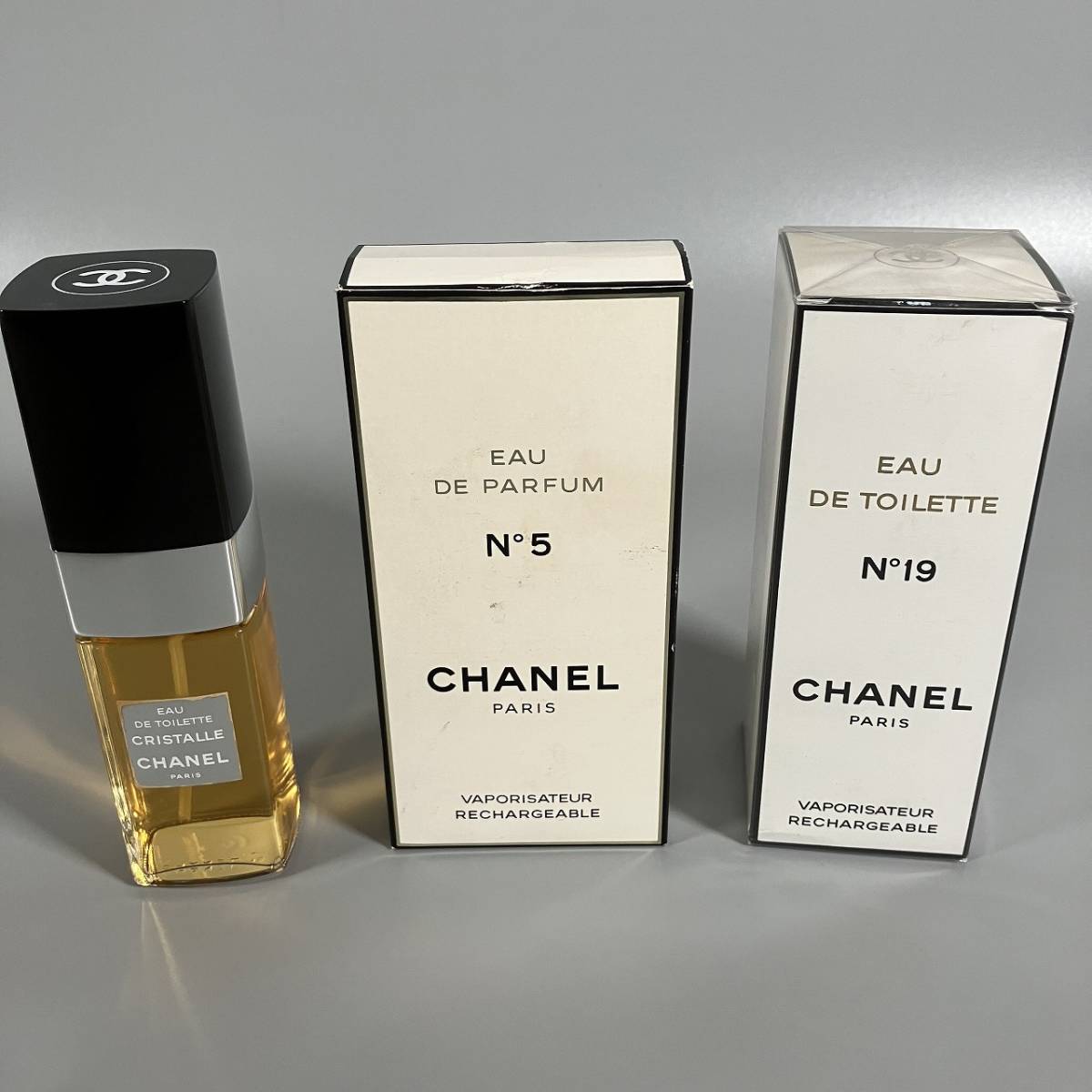 U3-643 CHANEL シャネル 香水 3本 CRISTALLE No.5 No.19 まとめ 品(シャネル)｜売買されたオークション情報 ...