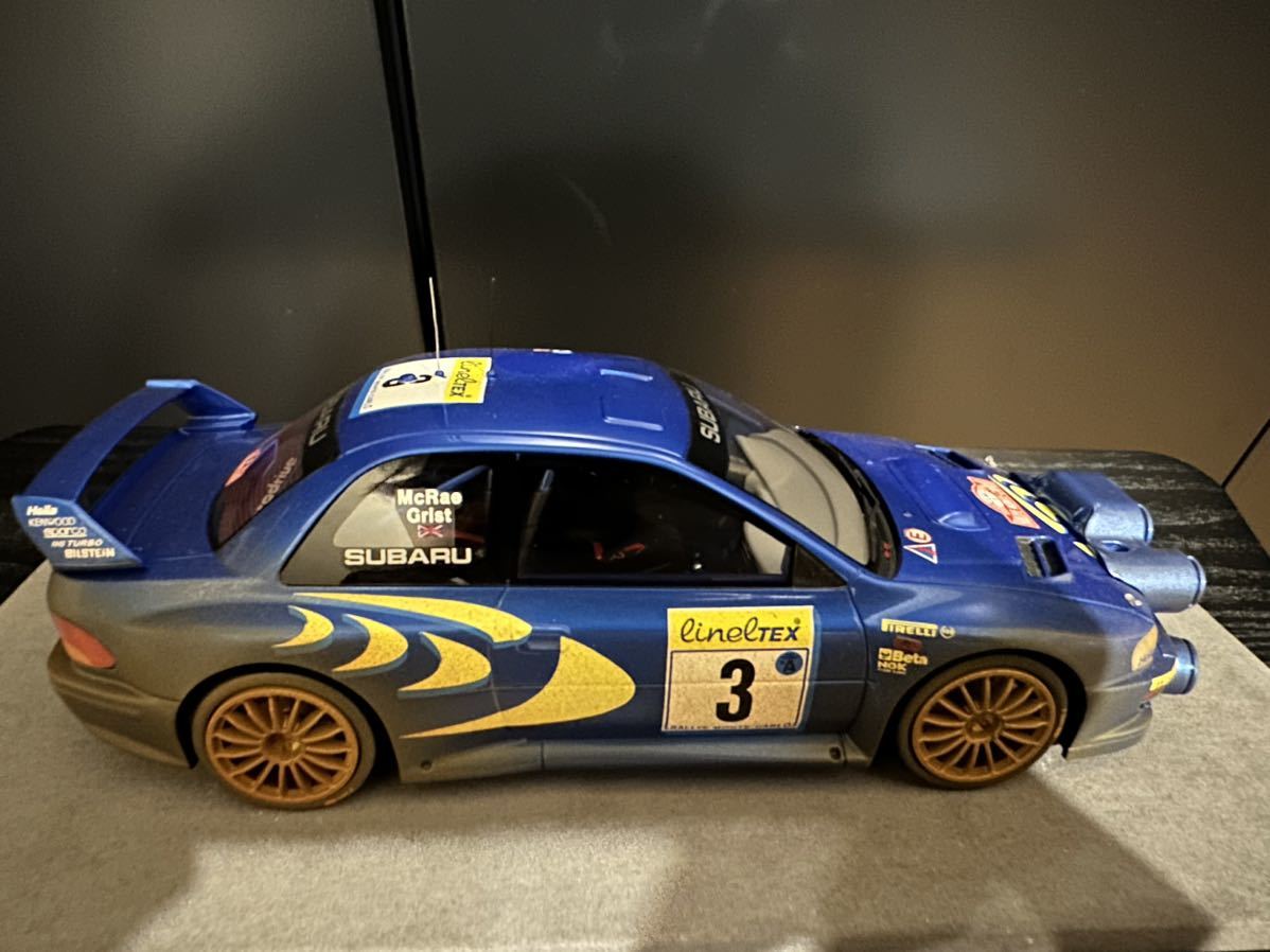 絶版品 1/18 TOPMARQUES SUBARU IMPREZA WRC 1998 Monte Carlo Rally #3 Colin ...