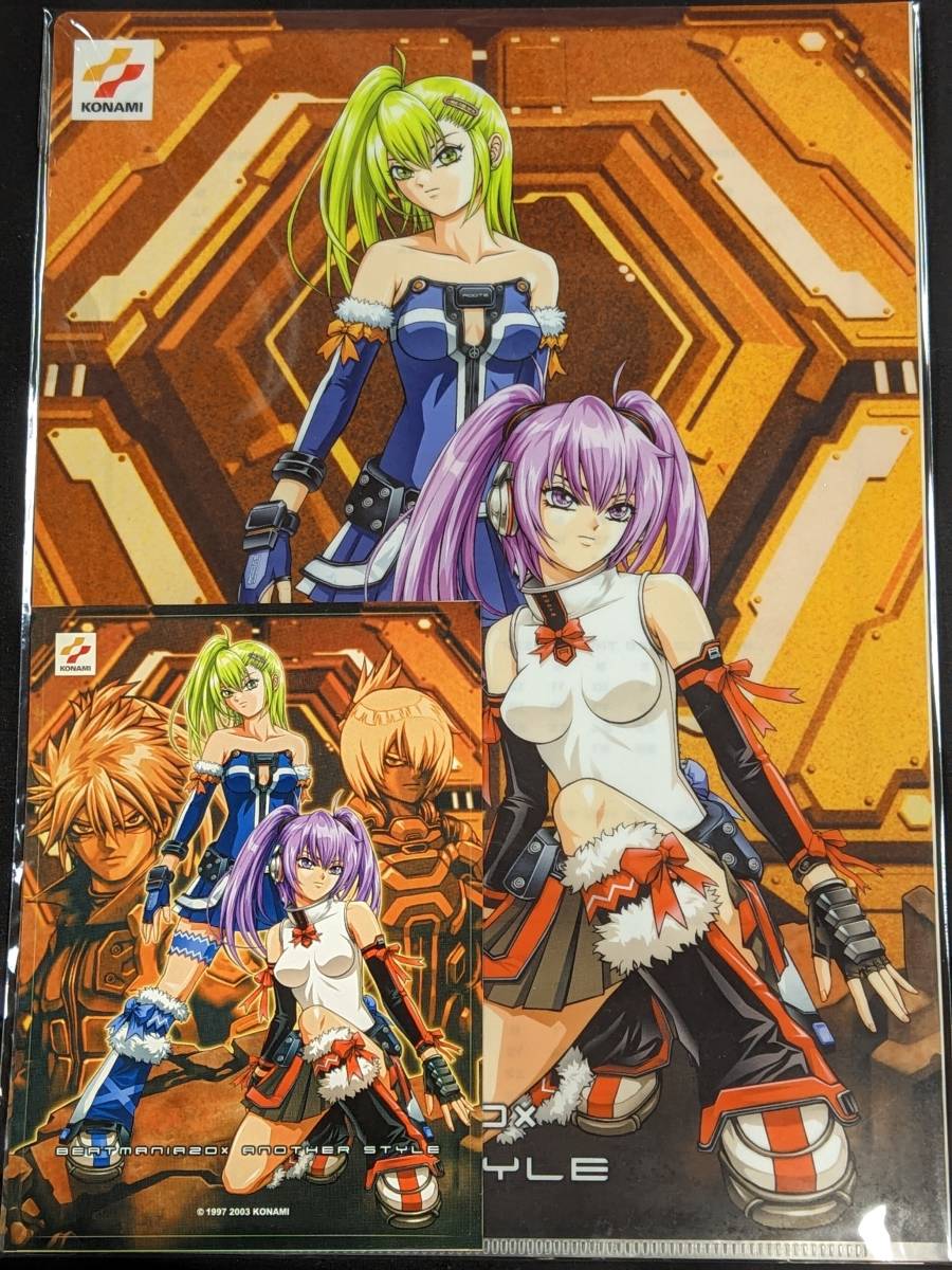 rc47 クリアファイル KONAMI コナミ beatmania IIDX ビートマニア2DX エリカ セリカ ステッカー付き(クリア ...