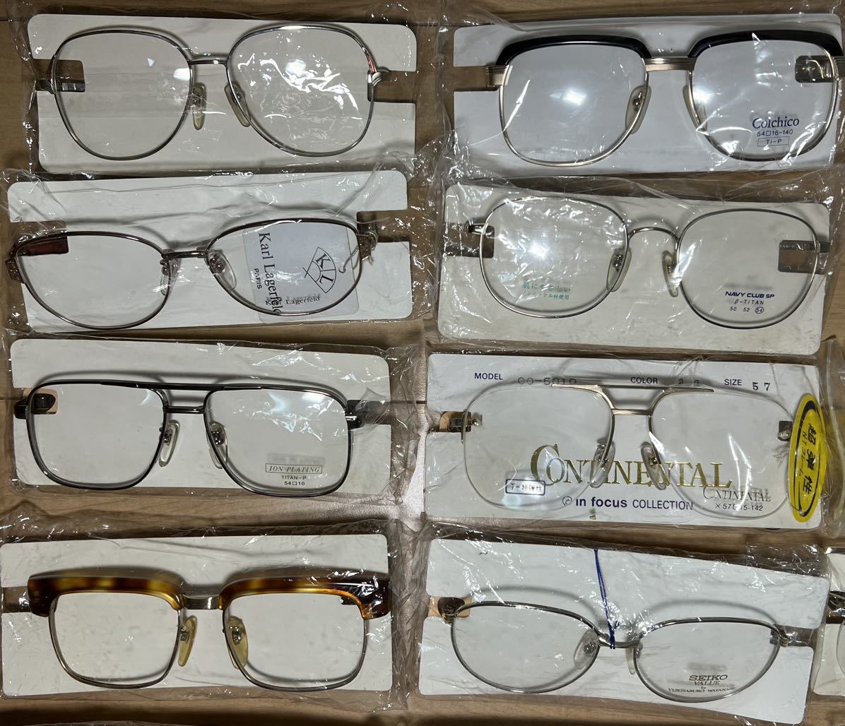 INDI VISUAL / Karl Lagerfeld / ION PLATING / HOYA / ALPHA CUBIC / LANVIN / nelsha / 他 72個セット メガネ ...