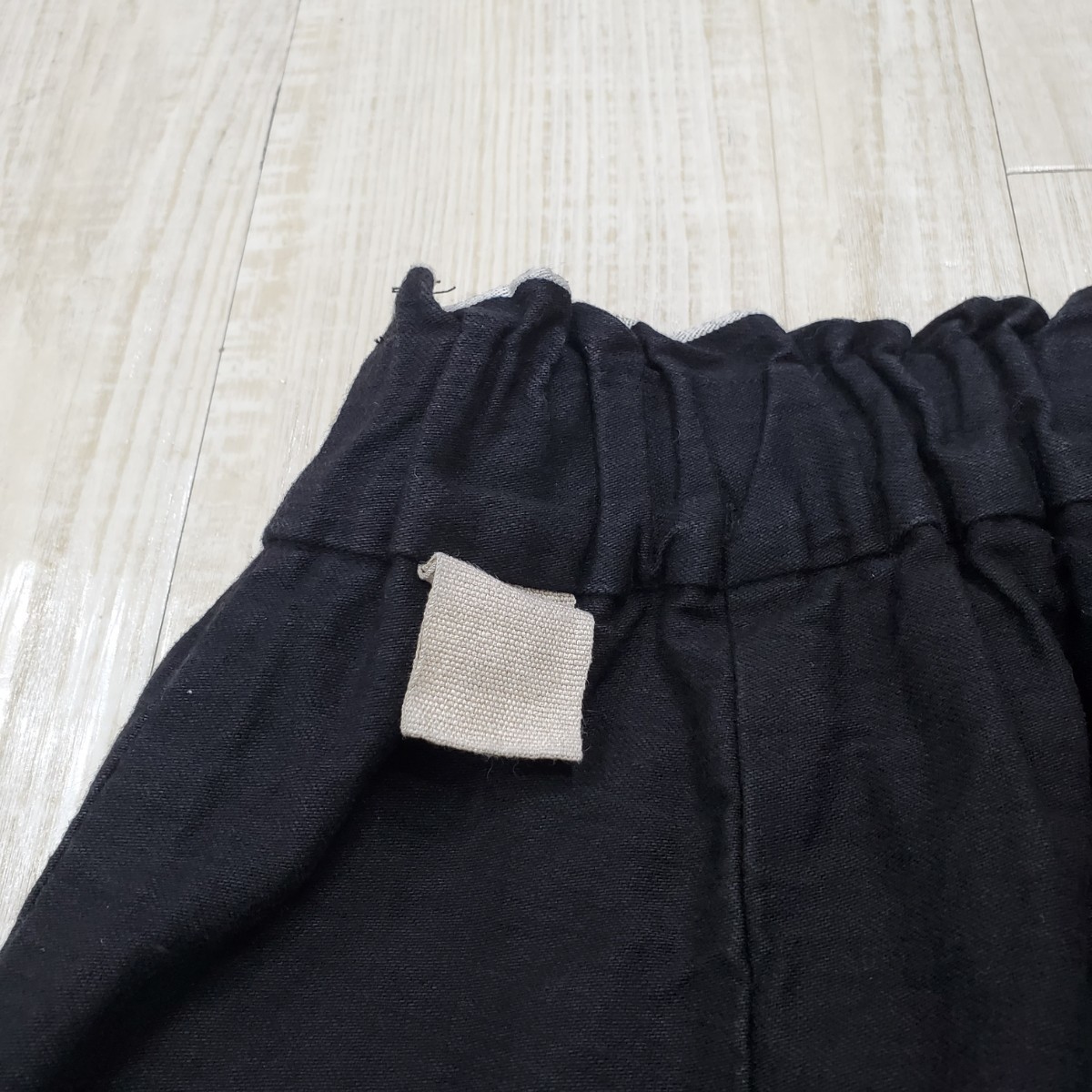 ヒムカシ 製図 ヒムカシ製図 インディゴ 染色 コットン サルエル ワイド イージー パンツ ju-do salong pants BLACK ...