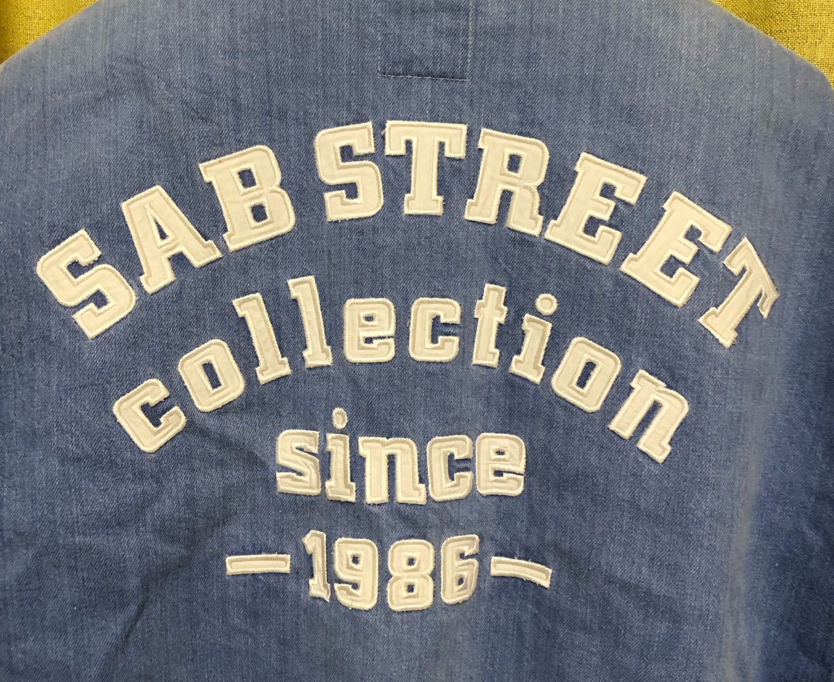 アトリエサブ ATELIER SAB SAB STREET collection アーチロゴ デニム スタジャン インディゴブルー(男性用 ...