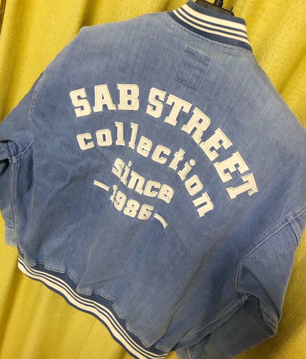 アトリエサブ ATELIER SAB SAB STREET collection アーチロゴ デニム スタジャン インディゴブルー(男性用 ...