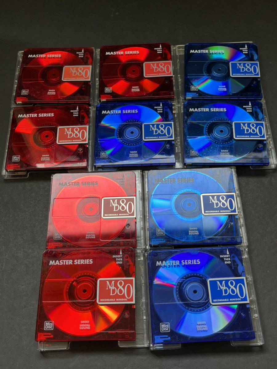 MD ミニディスク minidisc 初期化済 DAISO MASTER SERIES ダイソー 80 ブルー レッド 10枚セット 記録媒体(記録媒体)｜売買されたオークション情報 ...