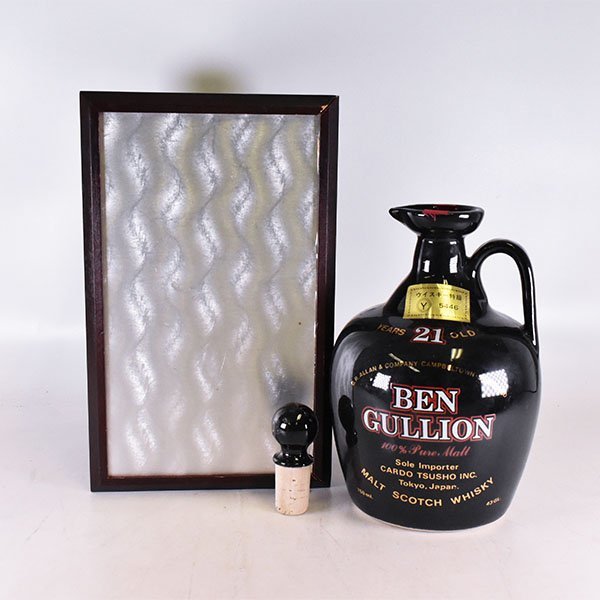 1円 ベン グリオン 21年 ストーンジャグ 陶器ボトル 特級 替栓 箱付 760ml 43% キャンベルタウン BEN GULLION ...