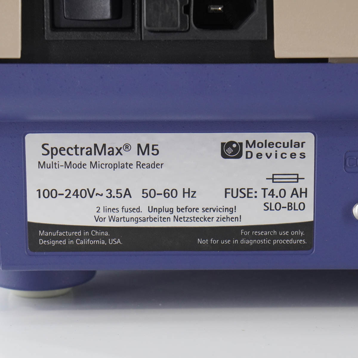 JB 現状販売 SpectraMax M5 Molecular Devices Multi-Mode MicroplateReader モレ ...