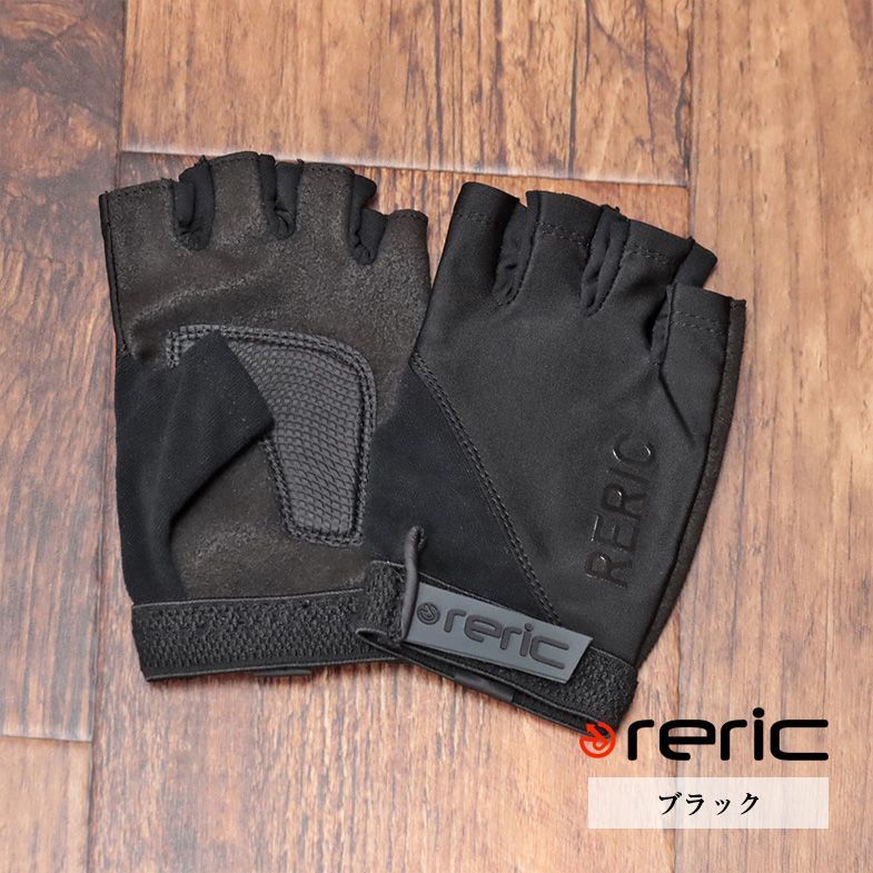 1円/reric/XLサイズ/サイクル グローブ マジックテープ着脱 フィンガーレス 手袋 サイクリング 自転車 プレゼント /黒/ブラック ...