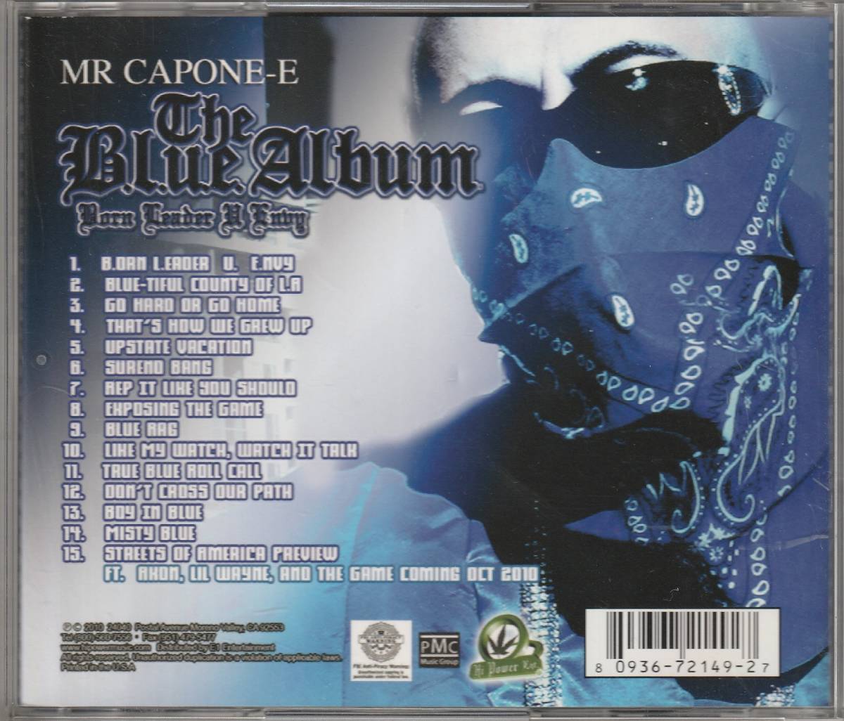 CD HIPHOP/G-RAP MR. CAPONE-E／The Blue Album／2010年 チカーノ Mr. Criminal Lil ...