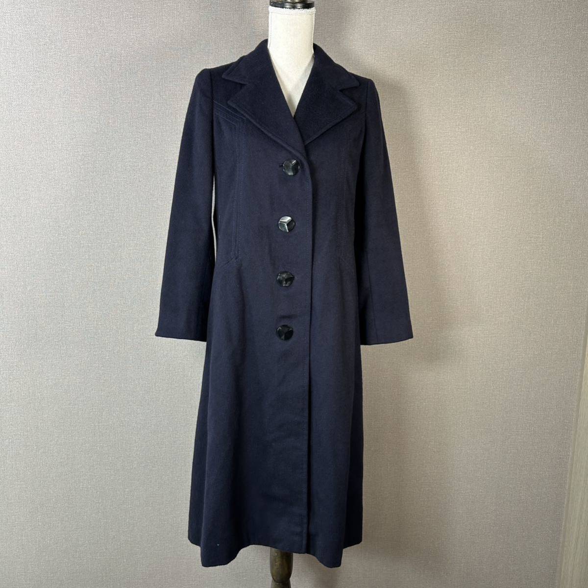 YT0875 Serizawa KOBE セリザワ神戸 PURE Cashmere ピュアカシミヤ ウールチェスターコート Mサイズ ロング ...