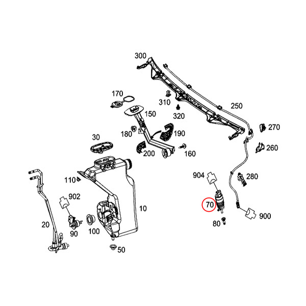 MEYLE製 ベンツ W205 C180 C200 C220d C250 C300 C350e C63AMG ウィンドウウォッシャーポンプ ...