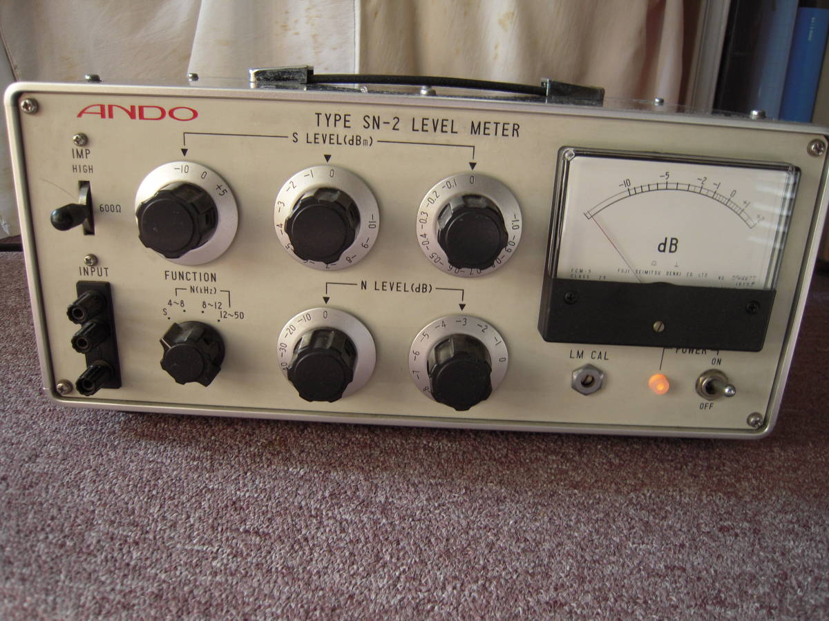 彡安藤電気 ANDO TYPE SN-2 LEVEL METER 現状品(アマチュア無線)｜売買されたオークション情報、yahooの商品情報を ...