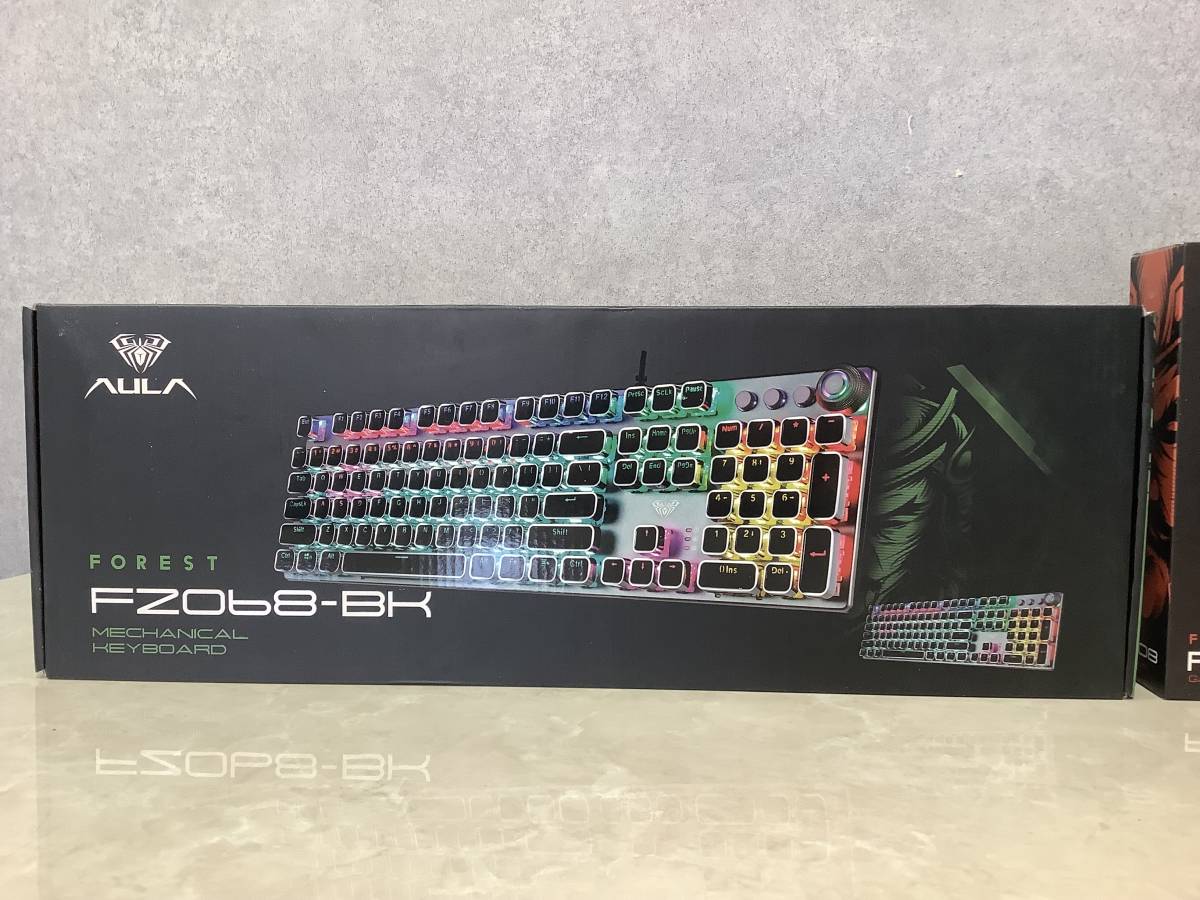 1円〜 AULA ゲーミングキーボード＆ゲーミングマウス FG-F2068-BK/FG-F808(USBキーボード)｜売買されたオークション ...