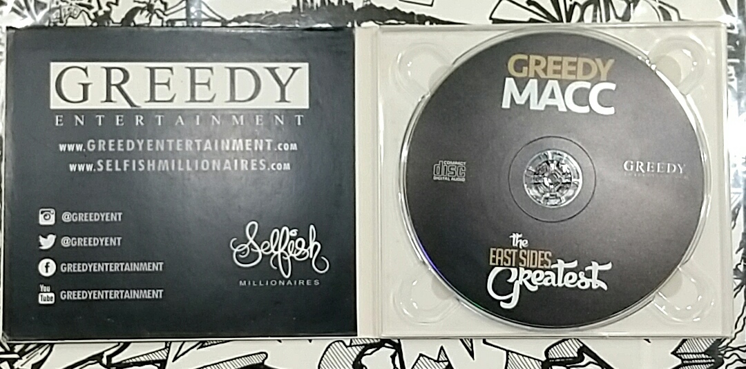 CD Greedy Macc － The East Sides Greatest / G-rap / G-luv / Gangsta ...