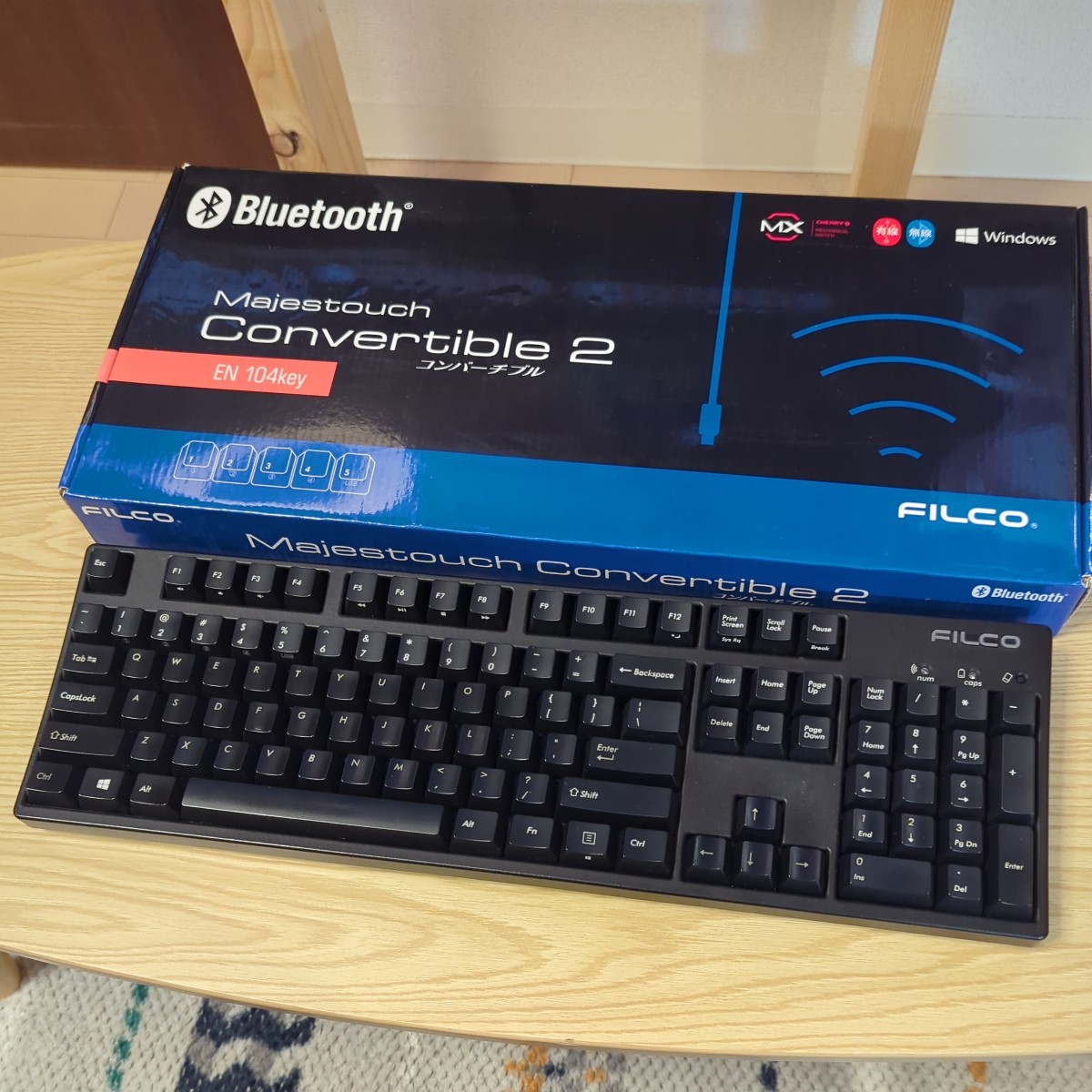 FILCO Majestouch Convertible FKBC104MRL/EB2 キーボード 赤軸 フルサイズ 英字配列 Bluetooth(ワイヤレスキーボード)｜売買された ...