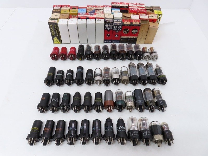 GE 12SQ7/SYLVANIA 6C5/RAYTHEON OZ4G/PHILCO 50JY6/RCA 5693/HYTRON 6SS7 他 ...