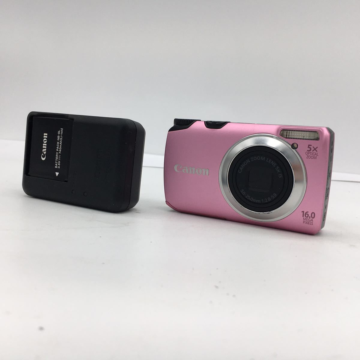 Canon キャノン PowerShot A3300 IS パワーショット PC1589 コンパクト デジタル カメラ コンデジ ピンク ...