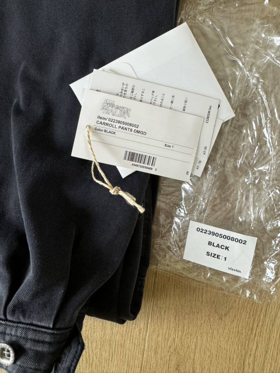 visvim ICT CARROLL PANTS DMGD BLACK サイズ1 CHIEF DECKHAND THORSON ...