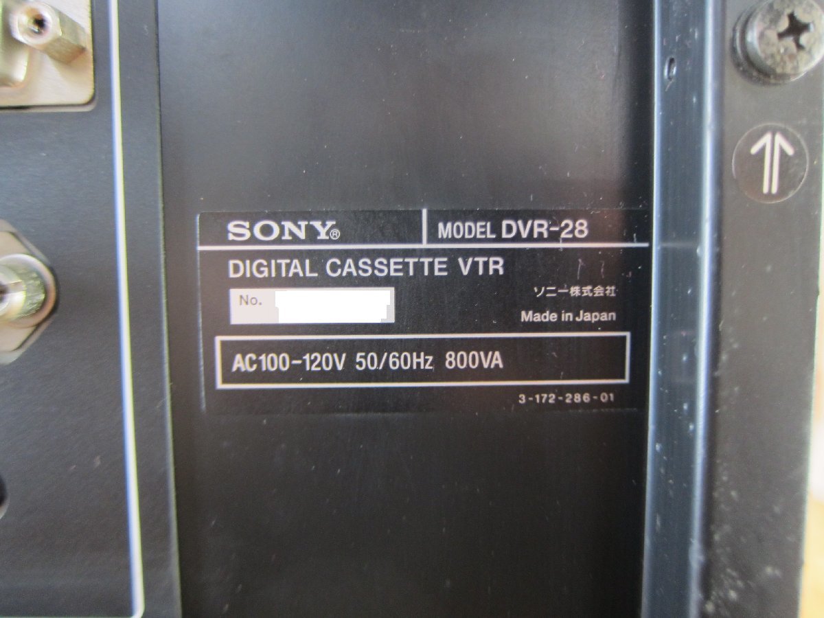 通電確認済み SONY DVR-28 D2レコーダー DRUM 944H ジャンク 現状品 V541(プロ用、業務用)｜売買されたオークション ...