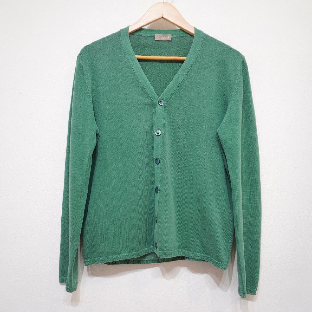 cruciani 46 コットンニットカーディガン クルチアーニ 緑 CU3174 イタリア製 I2-154(カーディガン)｜売買されたオークション情報、yahooの商品情報をアーカイブ公開 ...