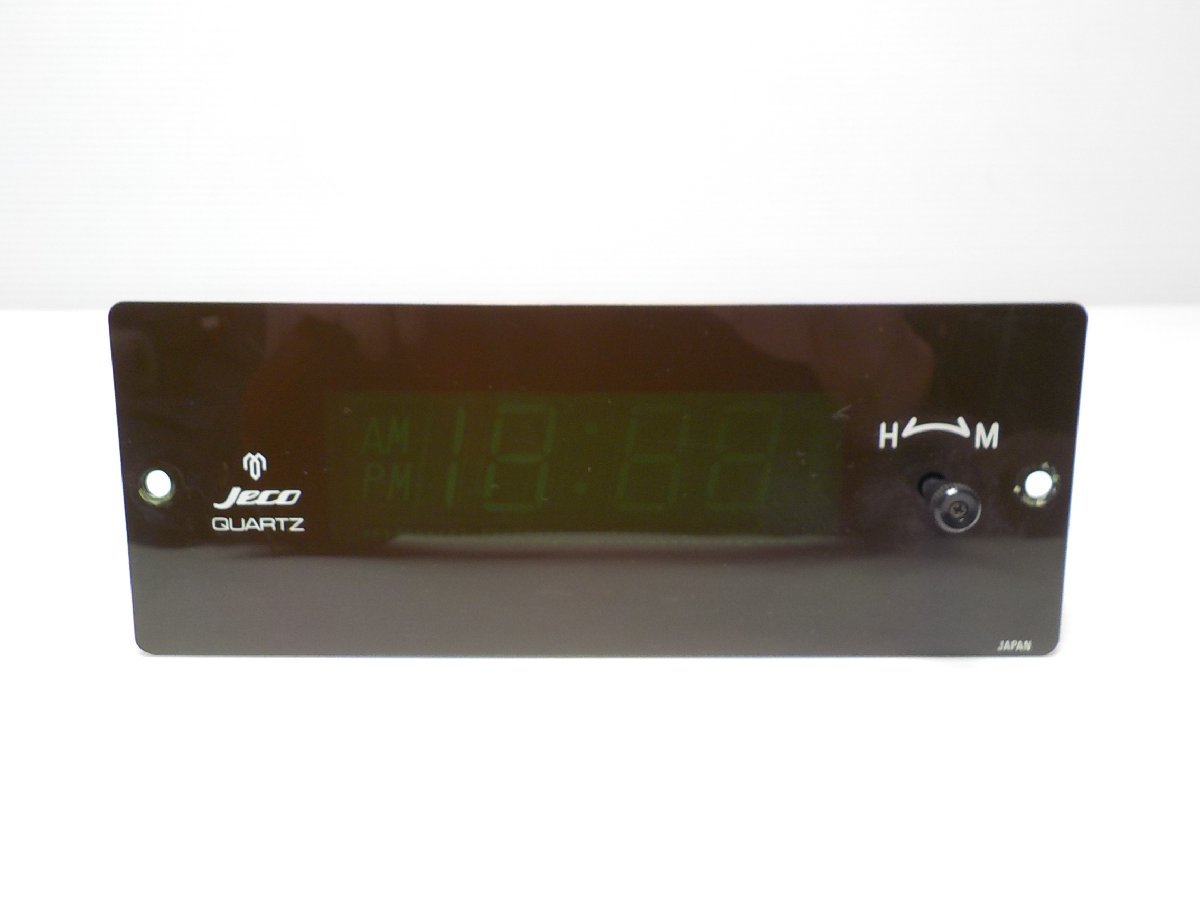 Jeco QUARTZ デジタル時計 24V 観光バス サロンバス 大型バス マイクロバス デコトラ 24003739三J2004(廃品、放出 ...