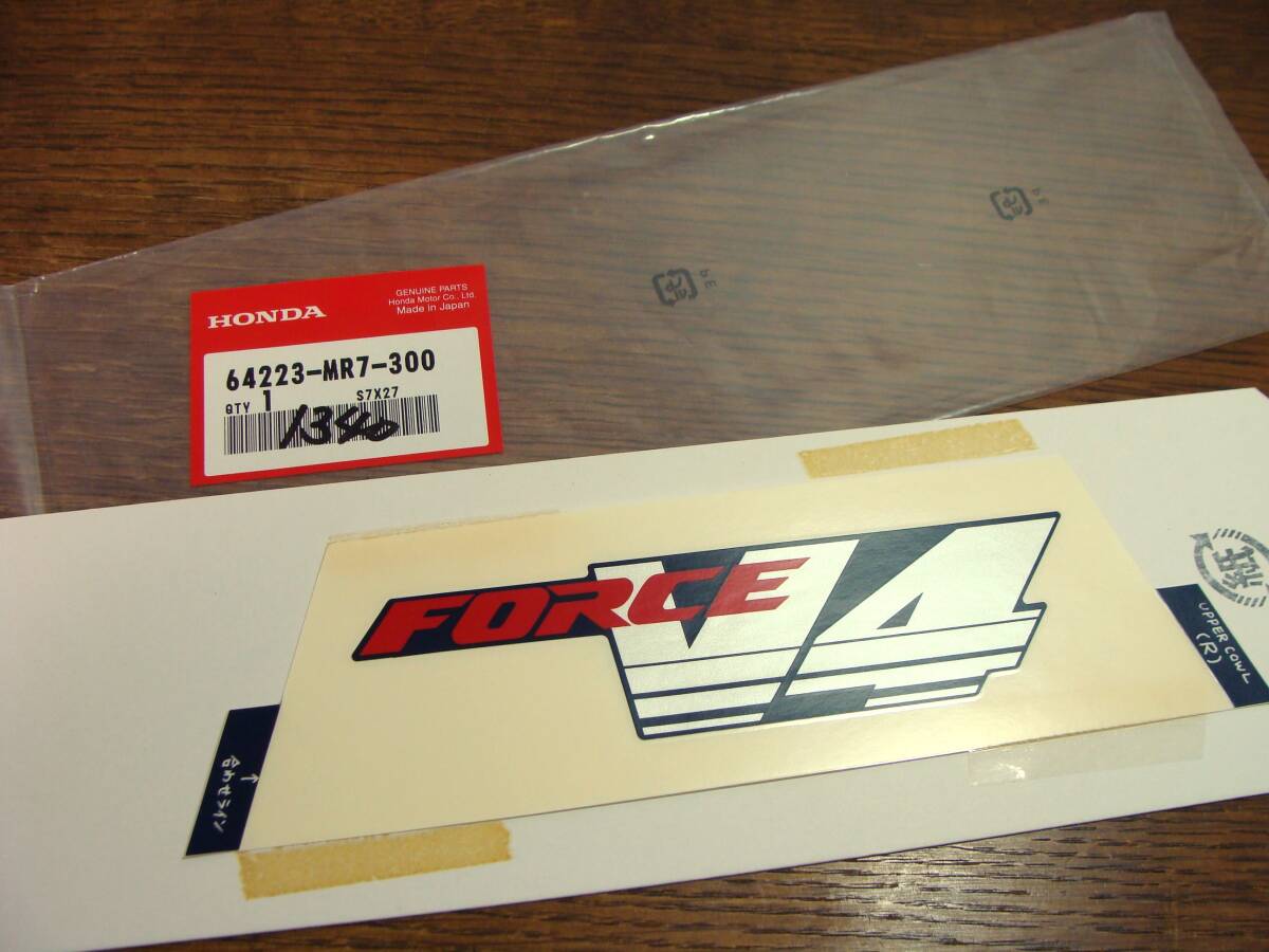 HONDA ホンダ VFR750R RC30 純正 補修用 FORCE V4 ステッカー ジャンク a(サイド)｜売買されたオークション情報 ...