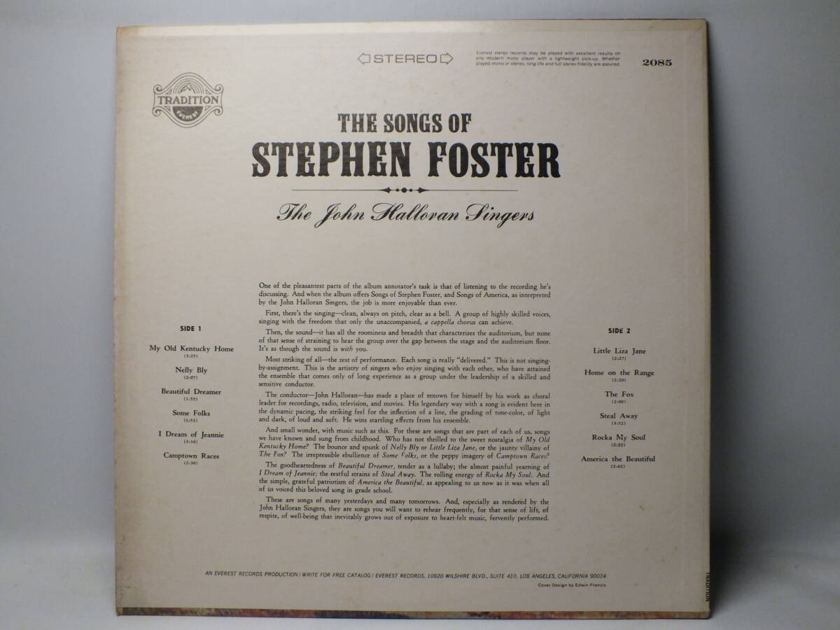 LP TR 2085 スティーブン フォスター MY OLD KENTUCKY HOME / NELLY BLY / SOME FOLKS / CAMPTOWN RACES 8商品以上同梱 ...