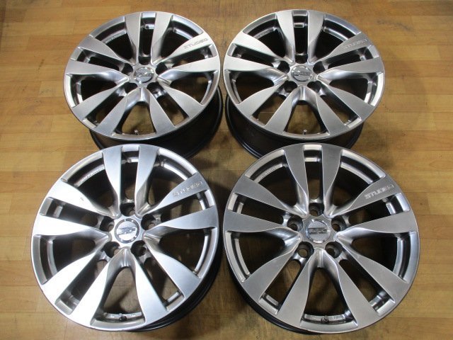 レクサス LS 専用 RAYS レイズ STUDIED 18インチ 7.5J+32 PCD120 ホイール 4本 純正ナット対応 LS460 ...