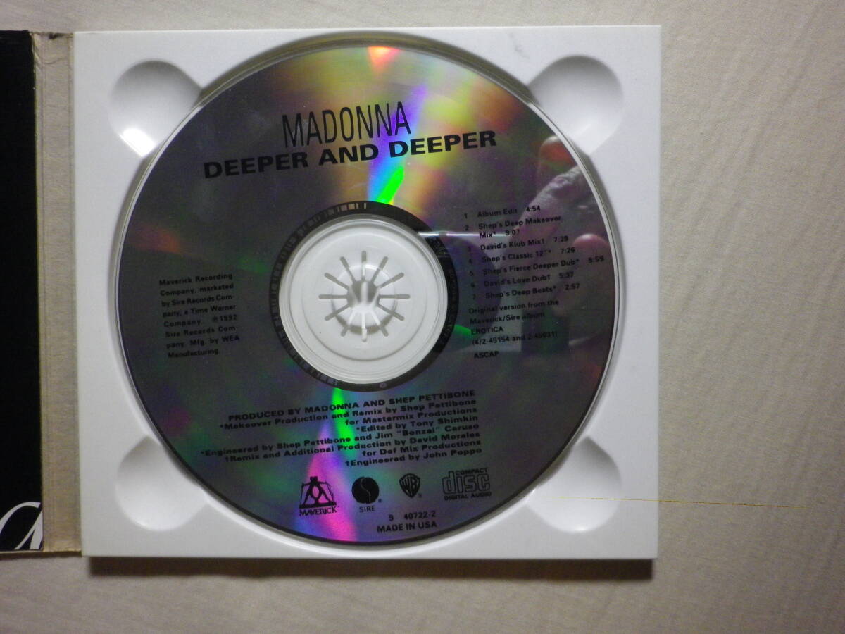 Madonna/Deeper And Deeper 1993 MAVERICK/SIRE 9 40722-2 USA盤 Digipak ...