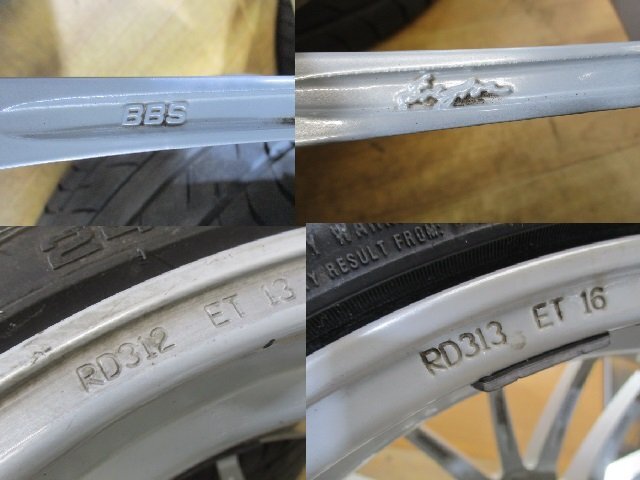 BMW ブレイトン Breyton T-10 BBS RD312 RD313 ホイールタイヤ 4本 5H120 19インチ 8.5J+13 ...