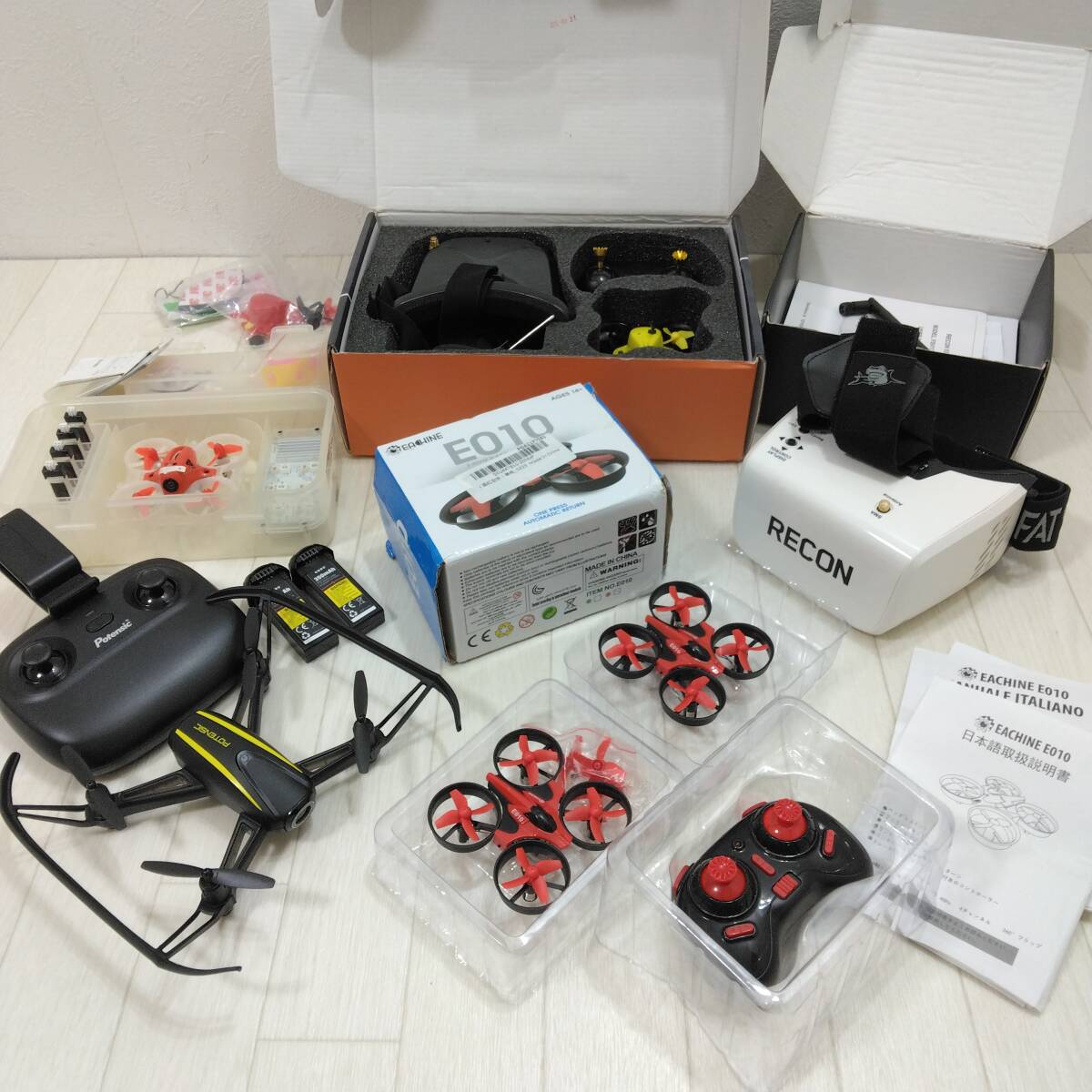 FAT SHARK RECON V2 / LDARC TINY X SERIES PNP / EACHINE E010 / E013 SMALL PEPPER / POTENSIC まとめて ...