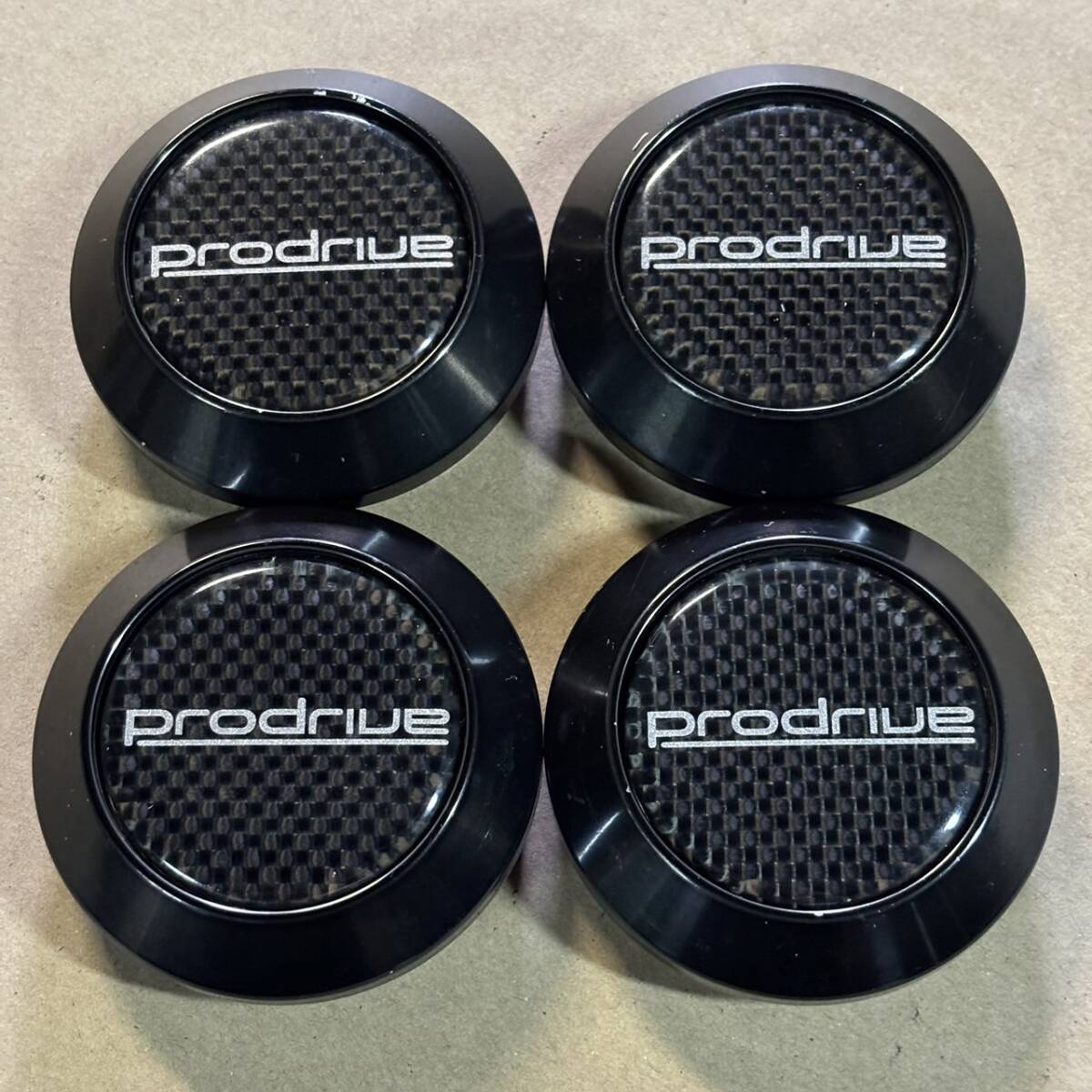 ブリヂストン PRODRIVE プロドライブ カーボン柄 アルミ センターキャップ 4個セット GC-010E GC-06H GC-010G ...