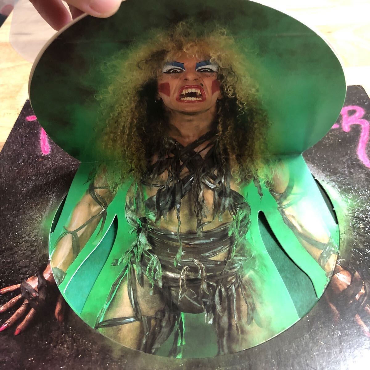 LP 初回ギミックジャケ 両面MASTERDISK刻印 TWISTED SISTER/COME OUT AND PLAY US ORIG:初年度'85年SPECIALTY PRESS:インナー ...