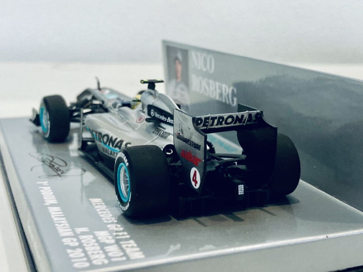 1/43 Minichamps Mercedes メルセデス GP F1 Team MGP W01 #4 N.Rosberg ロズベルグ 1st Podium for Mercedes ...