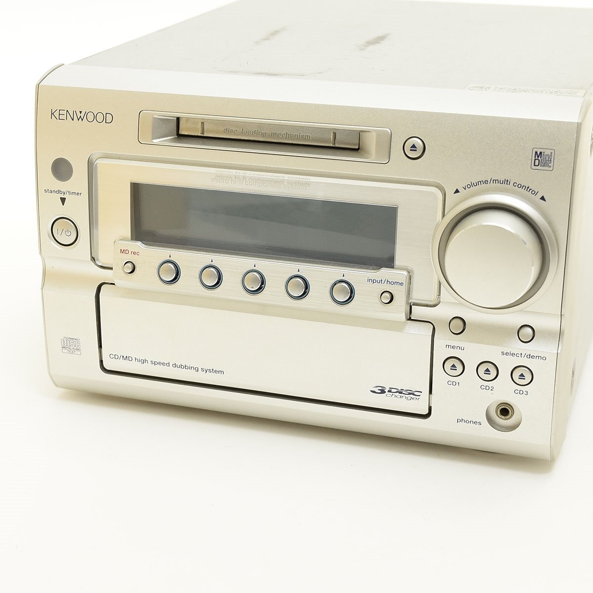 499872 KENWOOD システムコンポ CD MD CD3連奏チェンジャーコンポ RD-SG5MD ケンウッド(MDコンポ)｜売買されたオークション情報、yahooの商品情報をアーカイブ ...