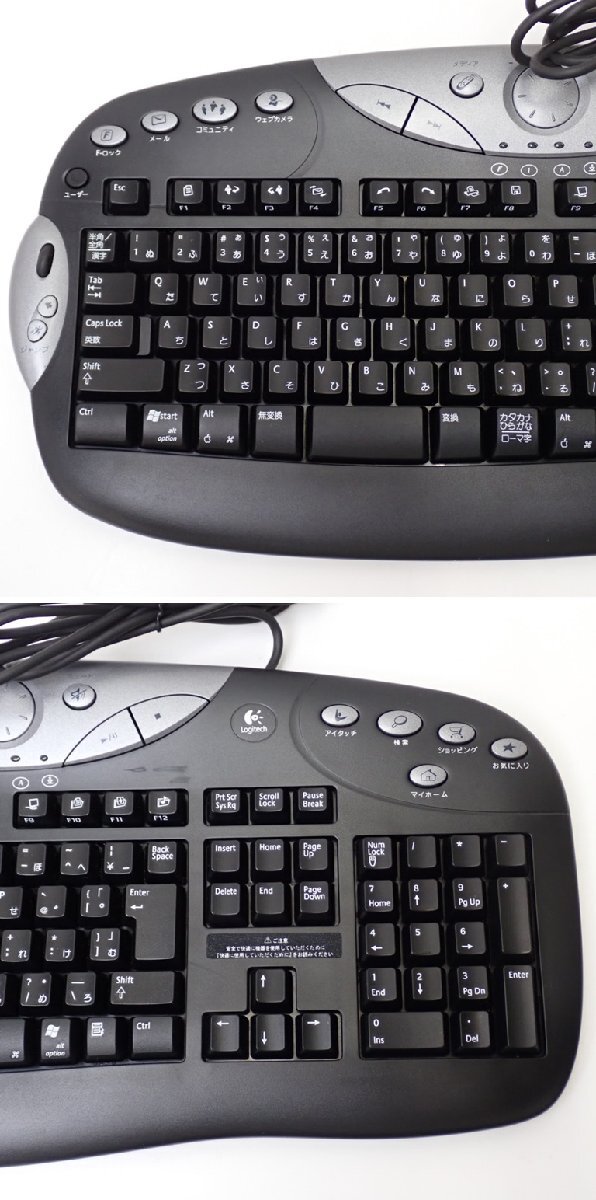 Logicool/ロジクール Internet Navigator Keyboard SE 有線キーボード iK-37SE/USB PS/2 ...