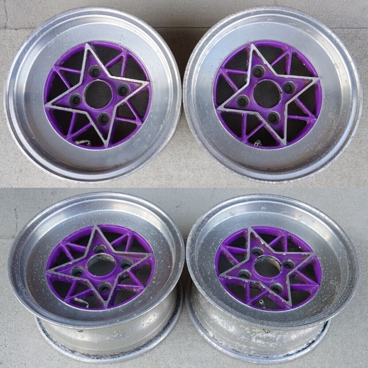 SHUTTLE RACING 6J PCD114.3 4H 2本 HERO シャトルレーシング 14inch 旧車 深リム 当時物 JDM ...