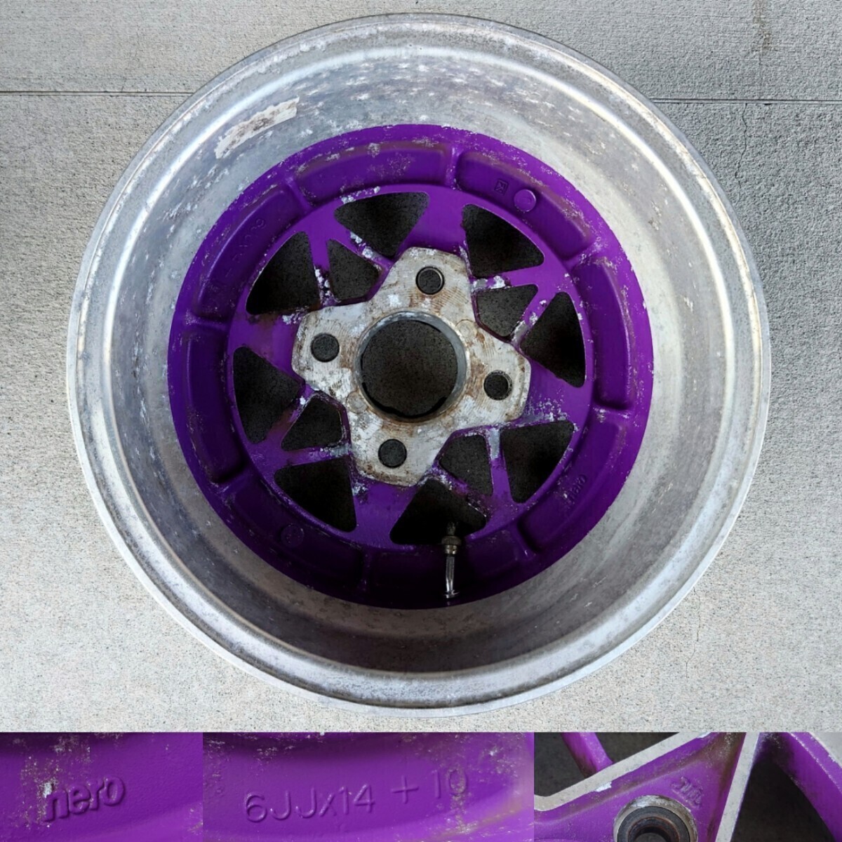SHUTTLE RACING 6J PCD114.3 4H 2本 HERO シャトルレーシング 14inch 旧車 深リム 当時物 JDM ...