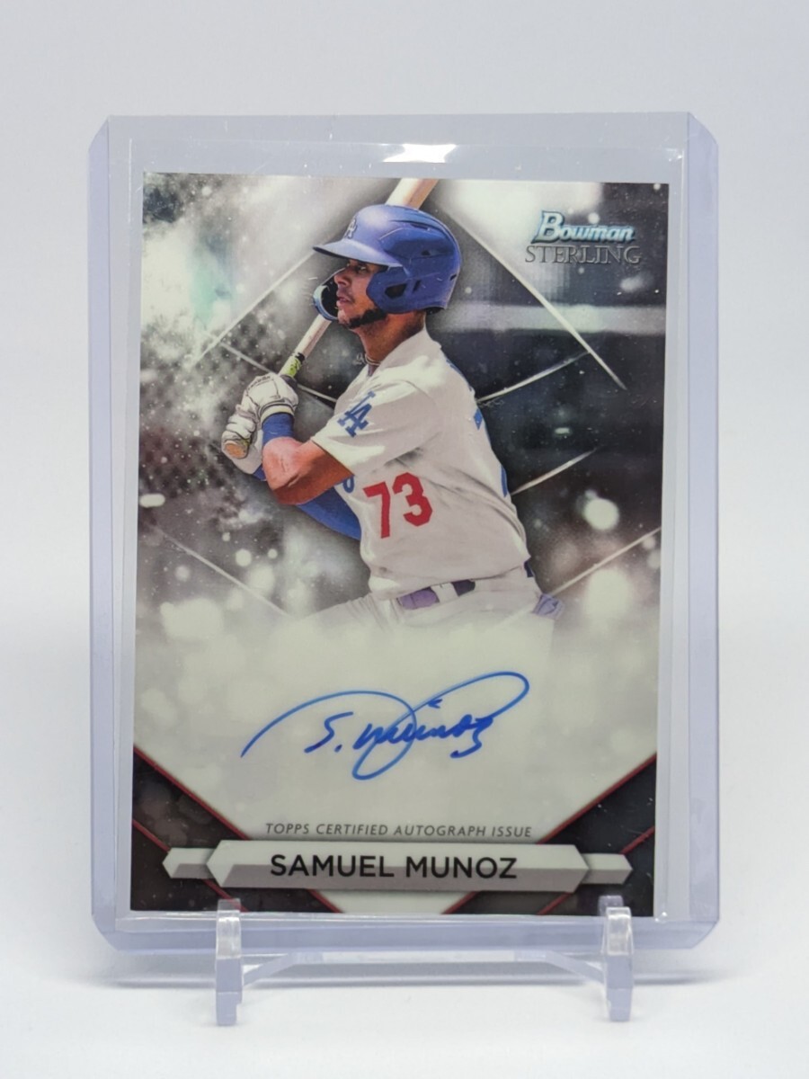 1円スタート Samuel Munoz - 2023 Topps Bowman Sterling Auto Dodgers Prospect ...