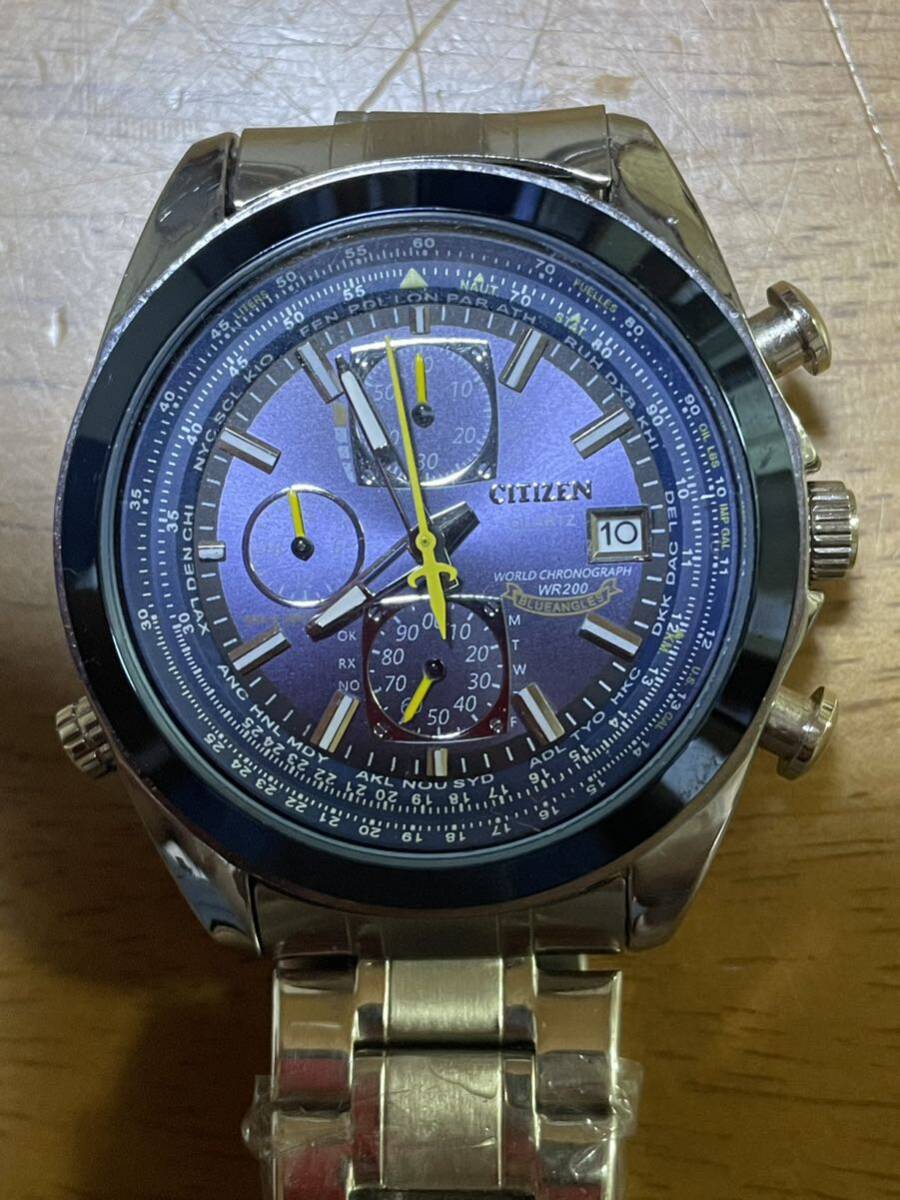 Citizen シチズン Quartz world chronograph wr200 BLUE ANGELS(その他)｜売買された ...