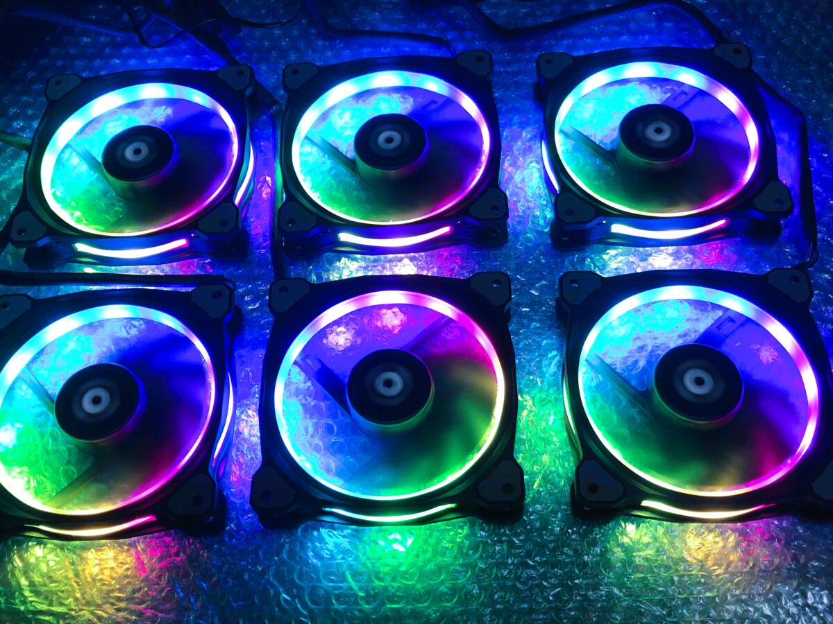 Thermaltake Riing Plus 12 6個 / TT Sync Controller 1個 セット品 型番：サーマルテイク CL ...