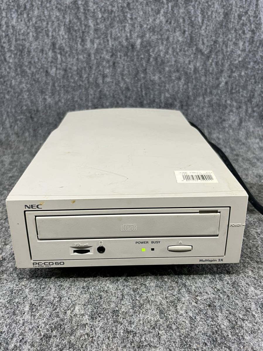 NEC CD-ROMユニット PC-CD60 外付けCDドライブ CD-ROM UNIT 旧式PCパーツ SCSI(外付けCD-ROMドライブ ...