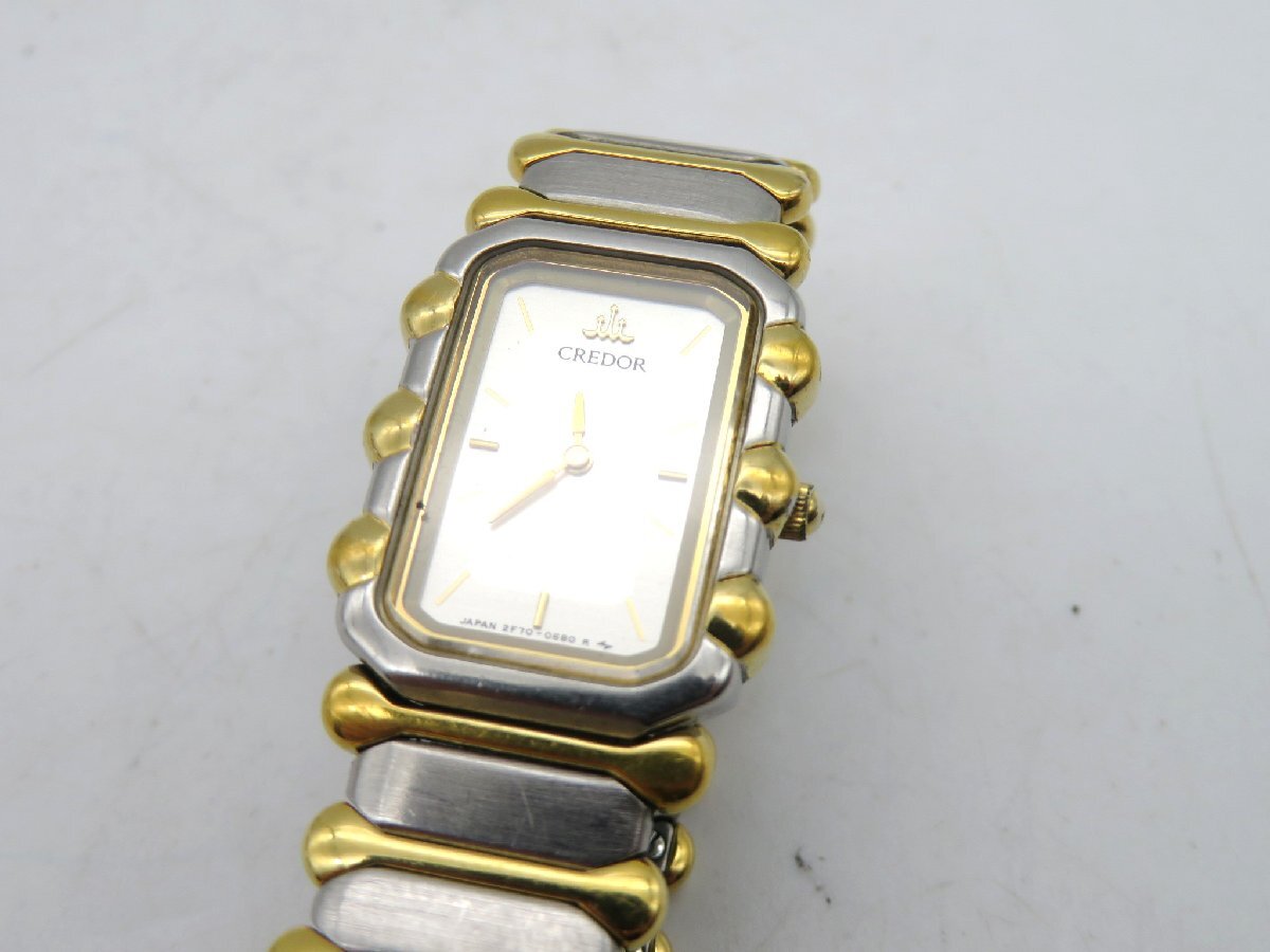 \1 稼働 セイコー 2F70-5580 クレドール シルバー クオーツ レディース 腕時計 S06901(クレドール)｜売買されたオークション情報、yahooの商品情報をアーカイブ公開 ...