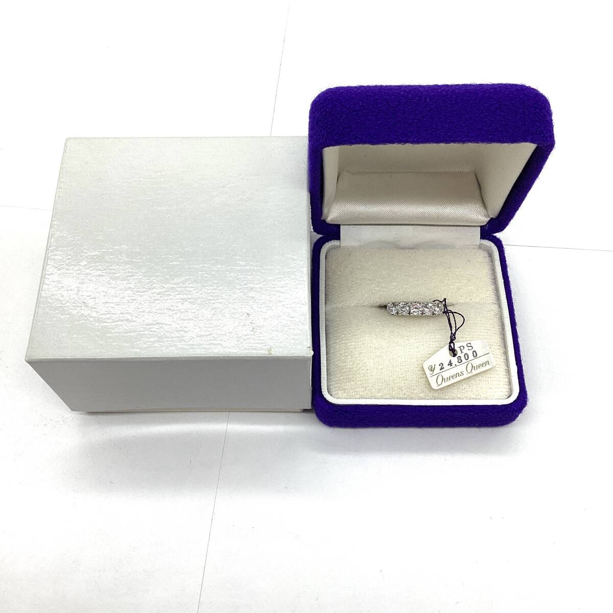 6672 QUEENS QUEEN クインズクイン Ps100 プラチナシルバー 人工ダイヤ リング 9号 品 二次流通品(その他)｜売買され ...