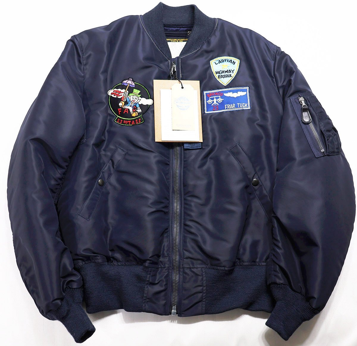 BuzzRickson's バズリクソンズ Type B-15C MOD / B.RICKSON & SONS. INC. カスタム フライトジャケット BR15133 品 AFブルー 40 ...