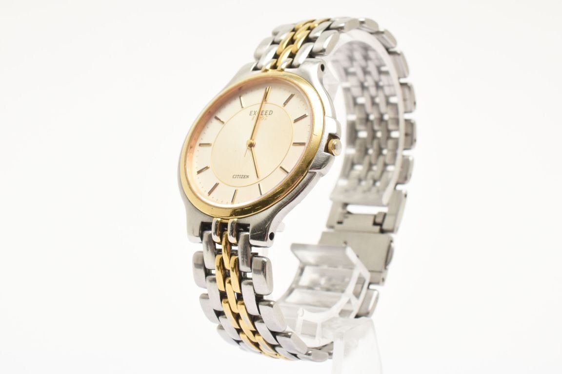 シチズン エクシード 0330-C30331 ラウンド コンビ クォーツ メンズ 腕時計 CITIZEN(エクシード)｜売買されたオークション情報、yahooの商品情報をアーカイブ公開 ...