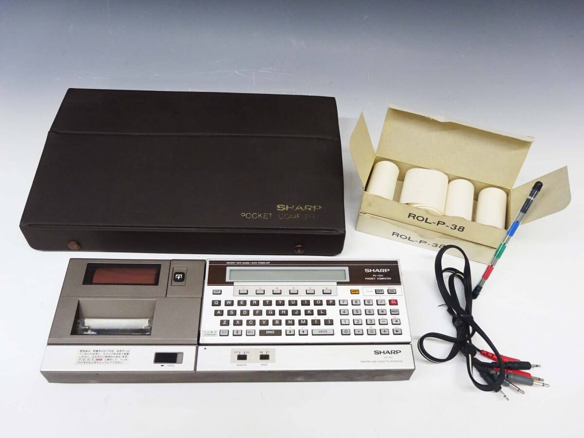 TH 簡易 シャープ ポケットコンピュータ PC-1501 カセットインターフェイス CE-150 モジュール付 ポケコン 電源コード欠品(ポケットコンピュータ)｜売買されたオークション情報 ...
