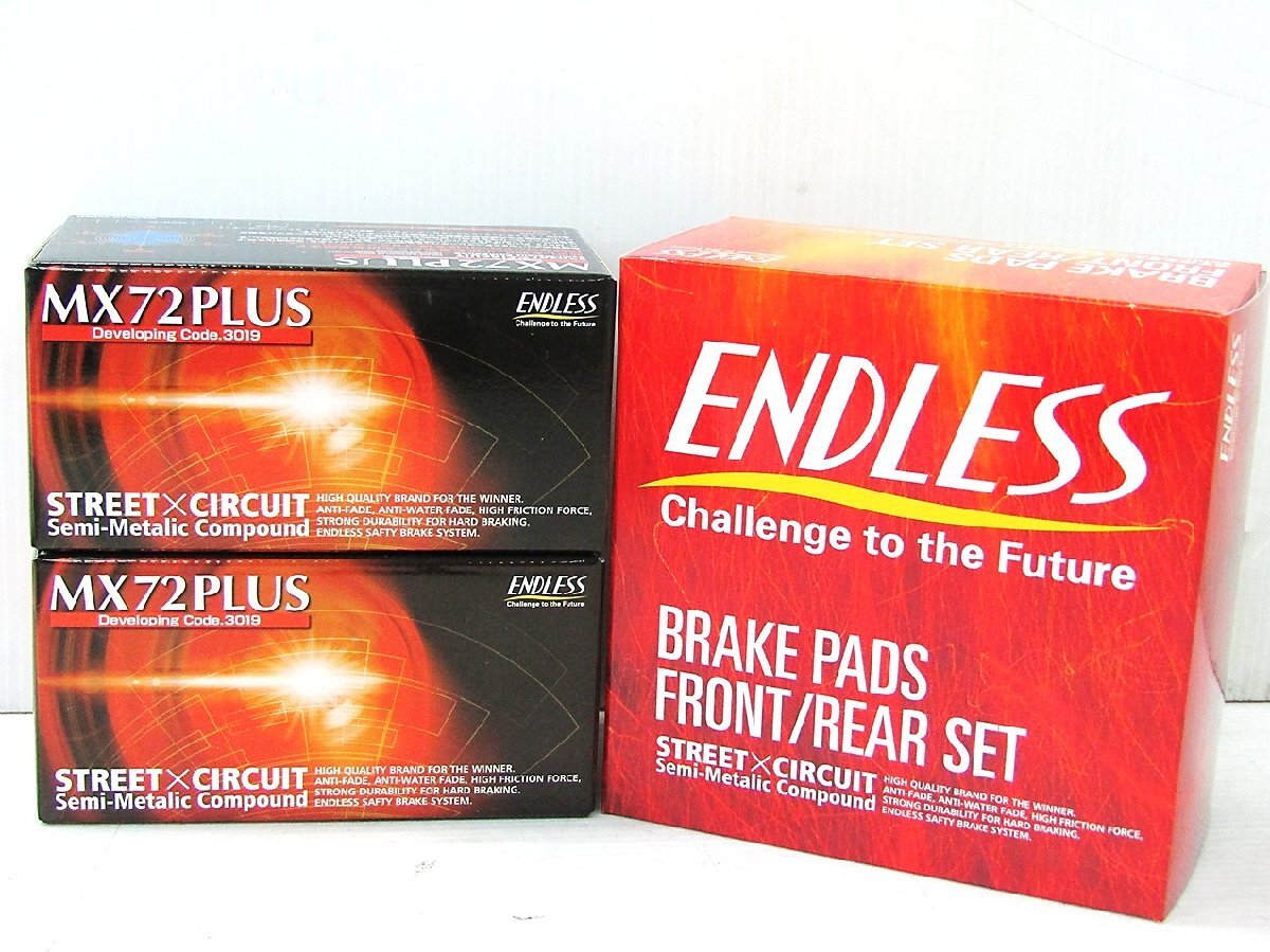 160 在庫有 即納 ENDLESS 86 ZN6 BRZ ZN6 ZD8 MX72プラス ブレーキパッド 前後セット MXPL386472 EP386MXPL EP472MXPL エンドレス ...